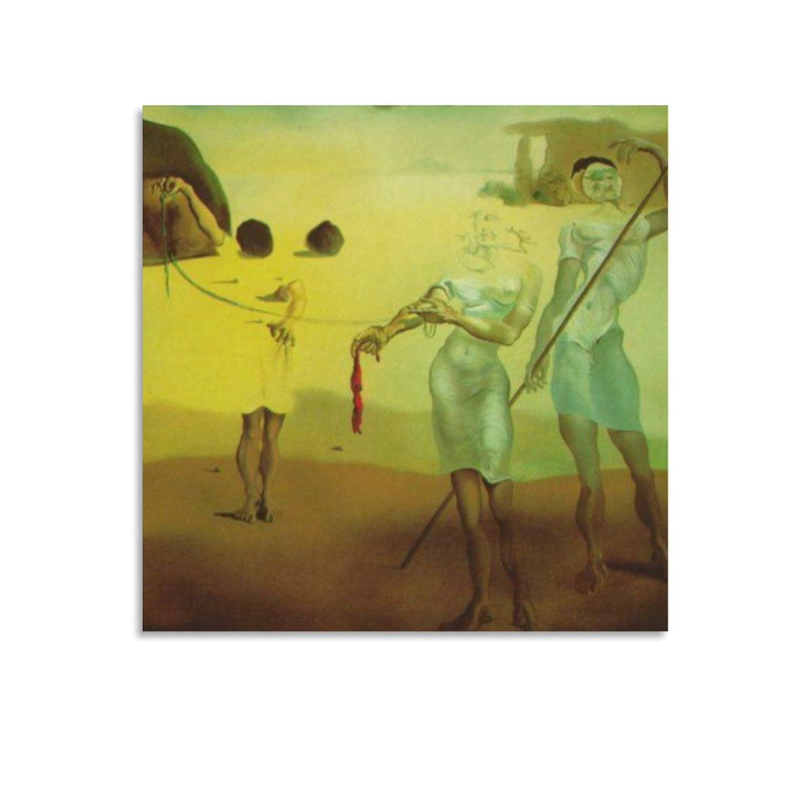 Salvador Dali Print Painting Enchanted Beach with Three Fluid Graces ...