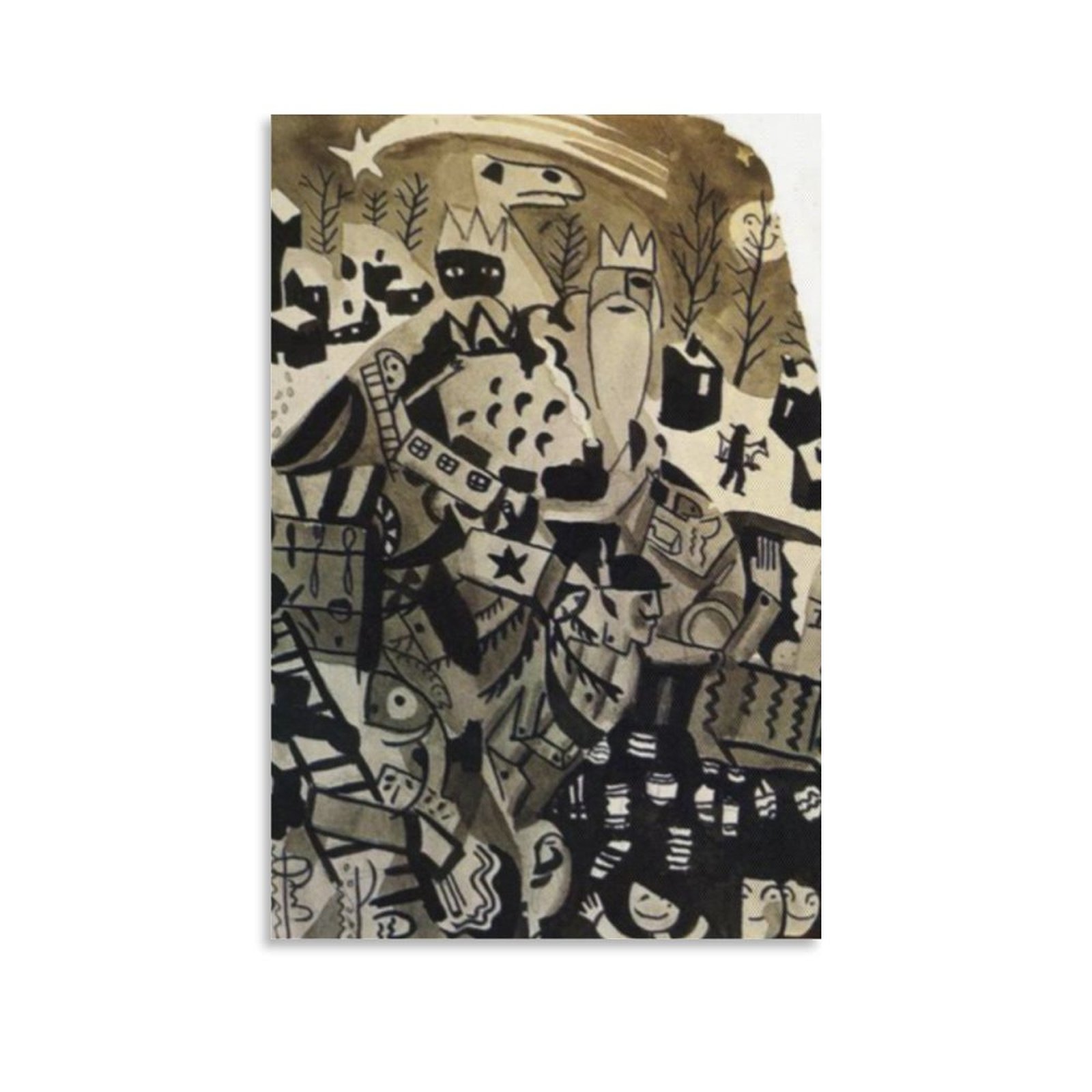Salvador Dali Print Painting Late Night Dreams Canvas Art Poster and ...