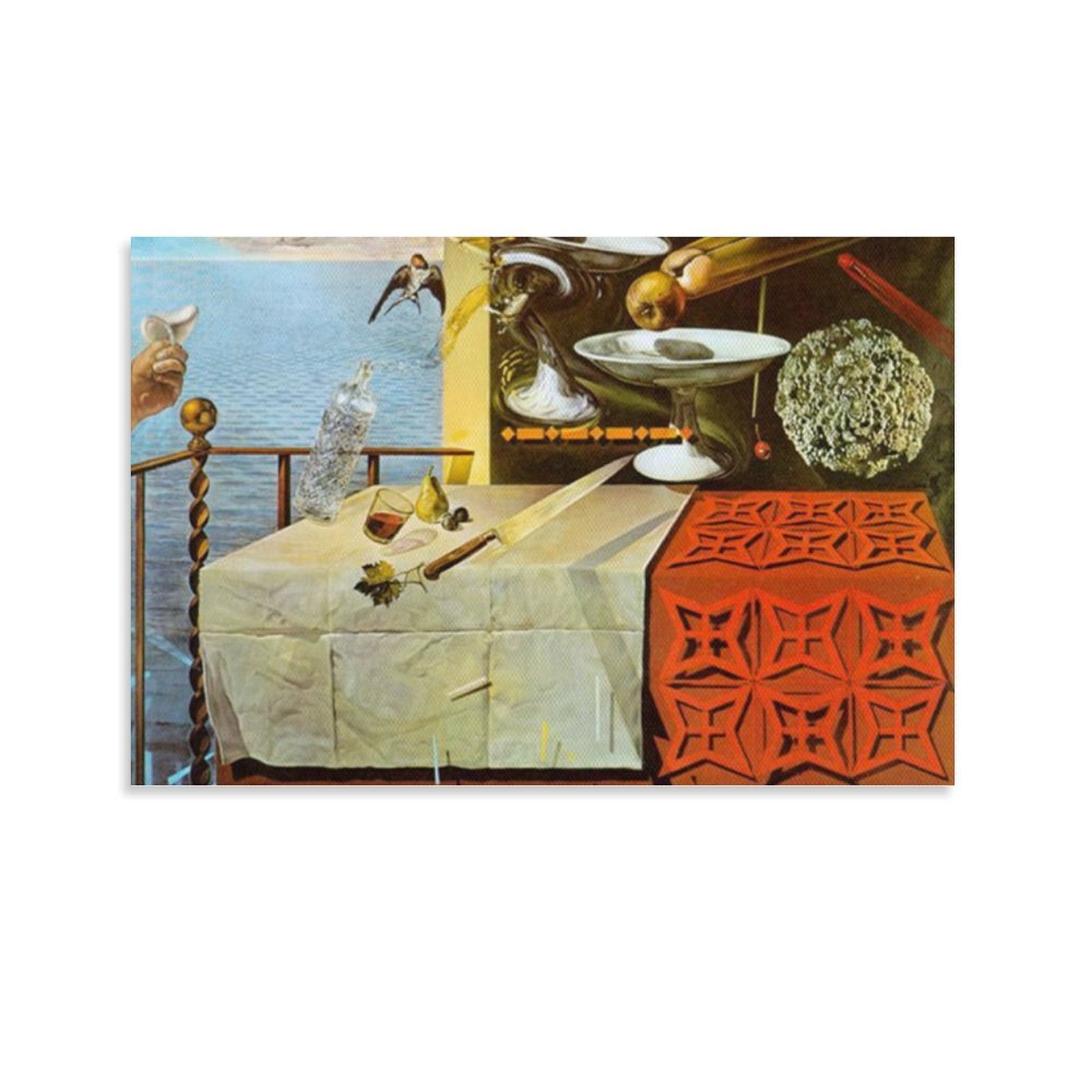 Salvador Dali Print Painting Living Still Life Canvas Wall Art Prints ...
