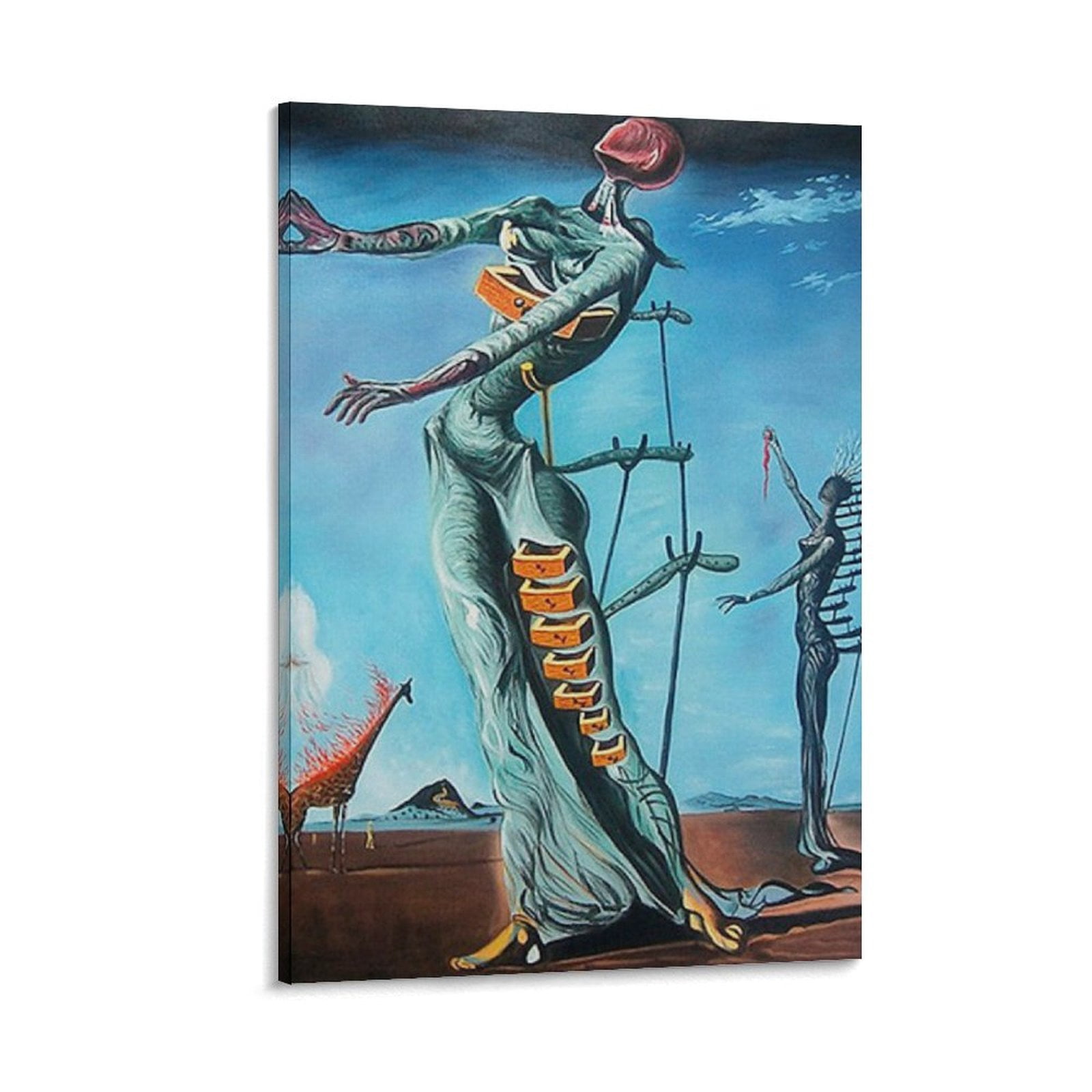 Salvador Dali Print Painting The Burning Giraffe Print Photo Art ...