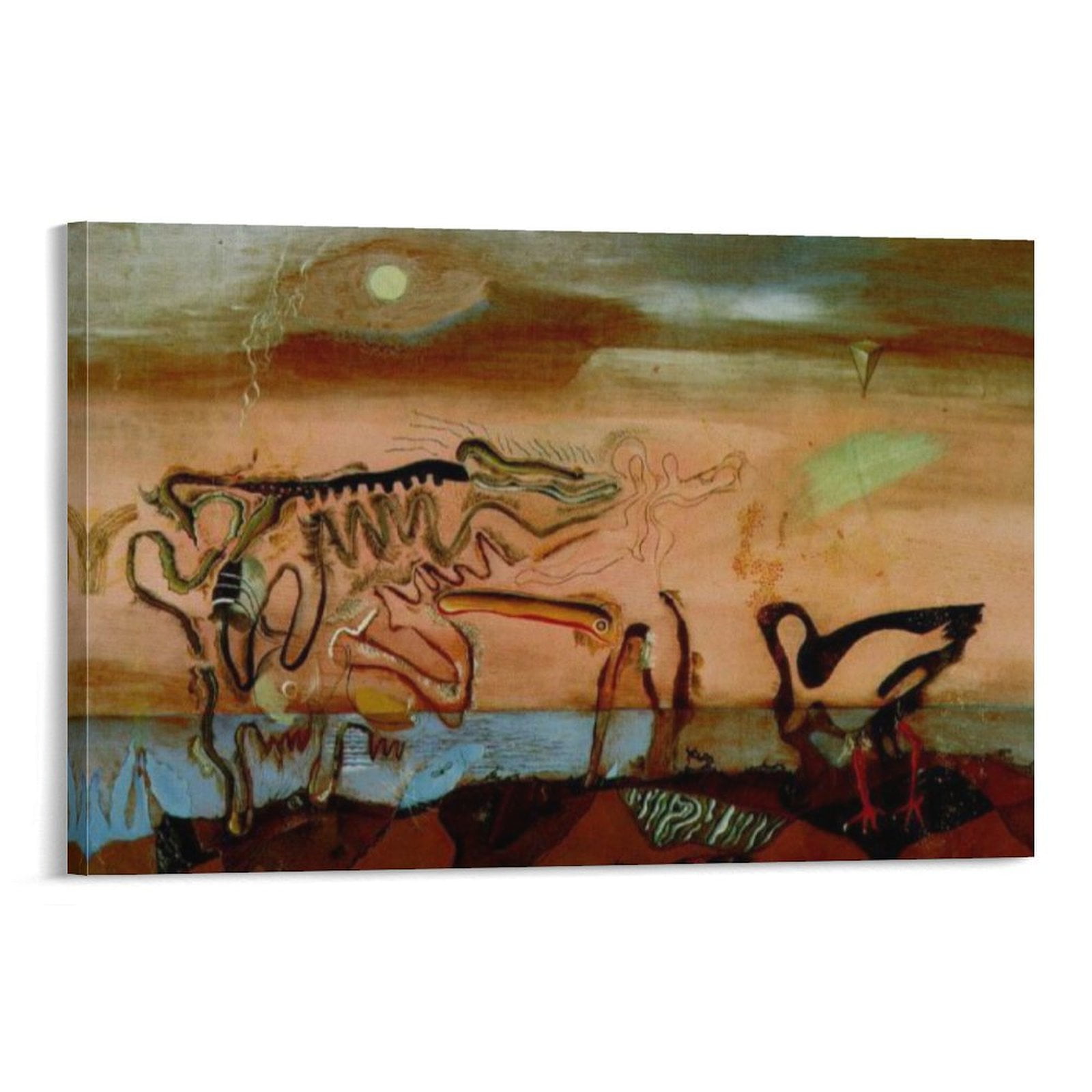 Salvador Dali Print Painting The Spectral Cow Canvas Poster Wall Art ...