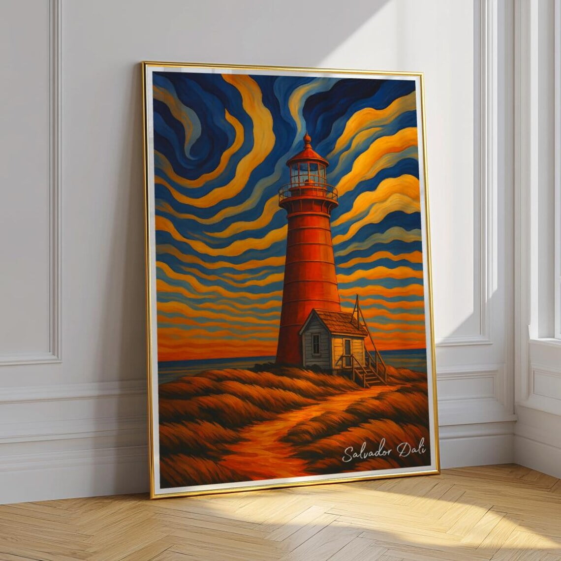 Salvador Dali Print, The Lighthouse, Dali Poster, Dali Print, Salvador ...