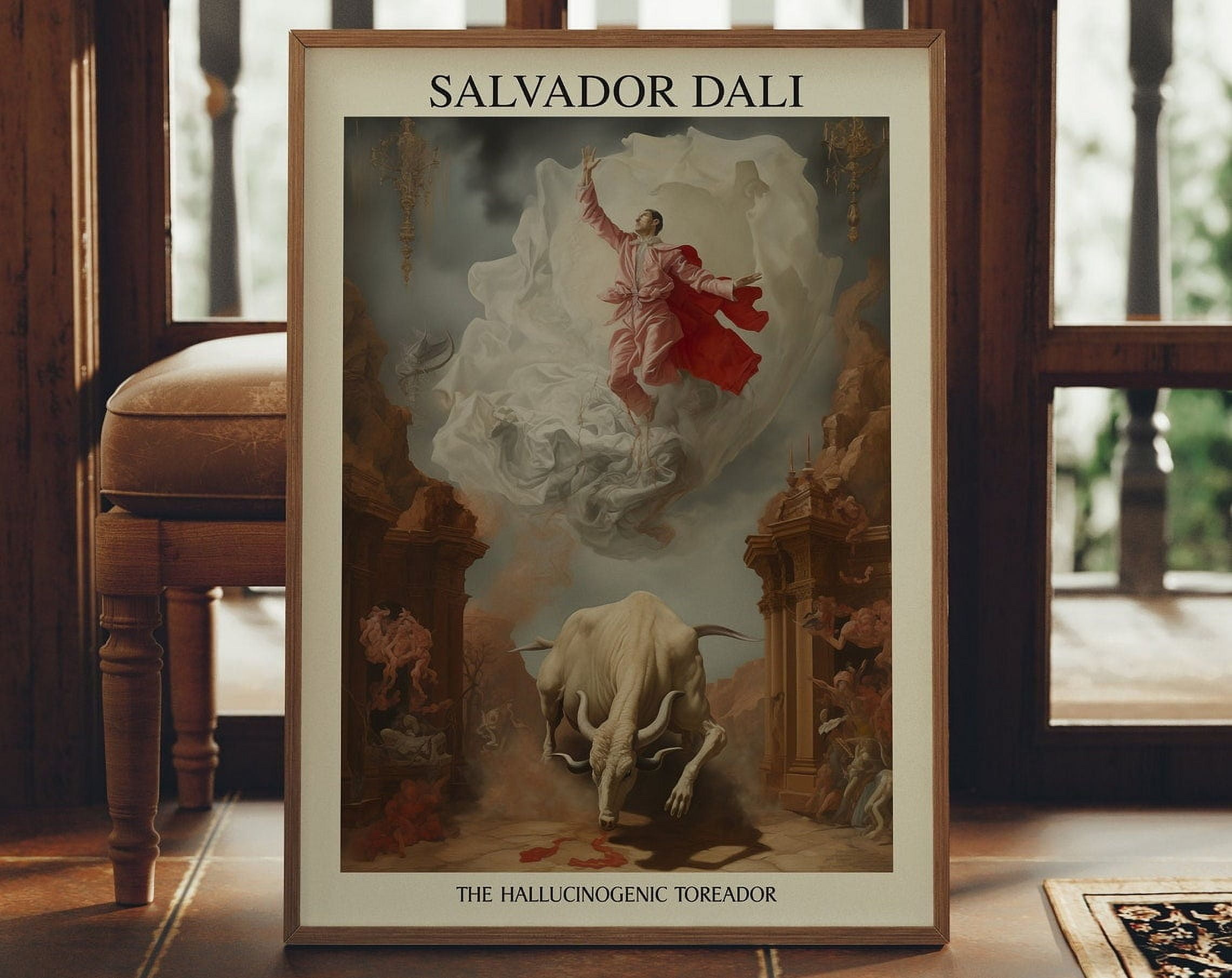 Salvador Dali Rodeo With The Bull Poster, Digital Prints, Salvador Dali ...