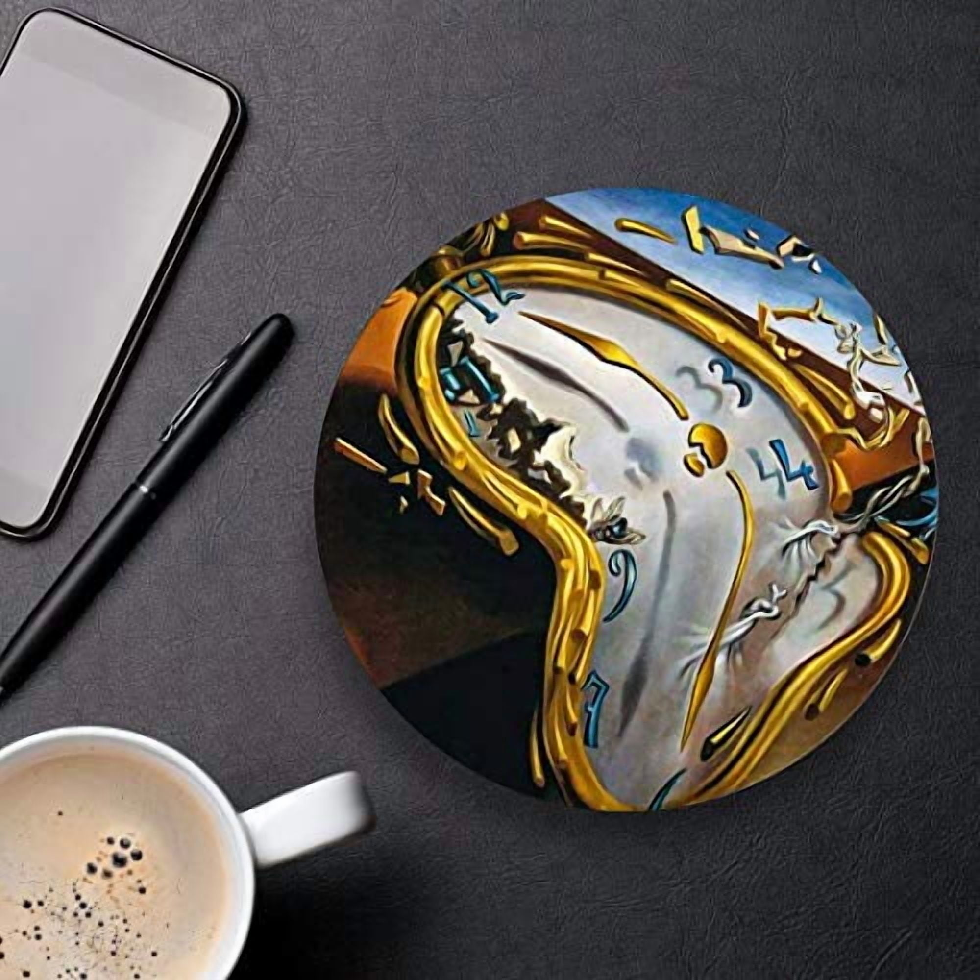 | Salvador Dali Round Mouse Pad | The Melting Clock | Art | Artist ...