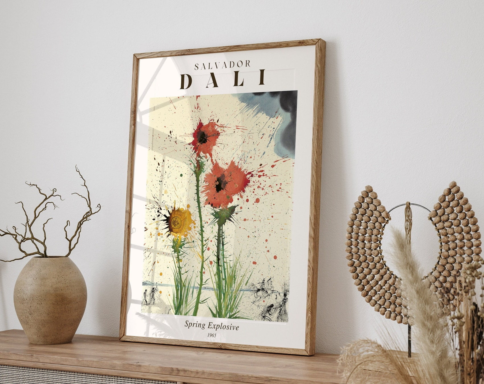 Salvador Dali Spring Explosive 1965 Print, Salvador Dali Exhibition Poster, Dali Exhibition ...