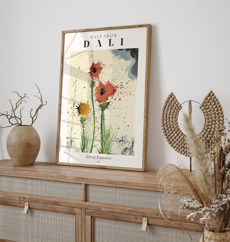 Salvador Dali Spring Explosive 1965 Print, Salvador Dali Exhibition ...