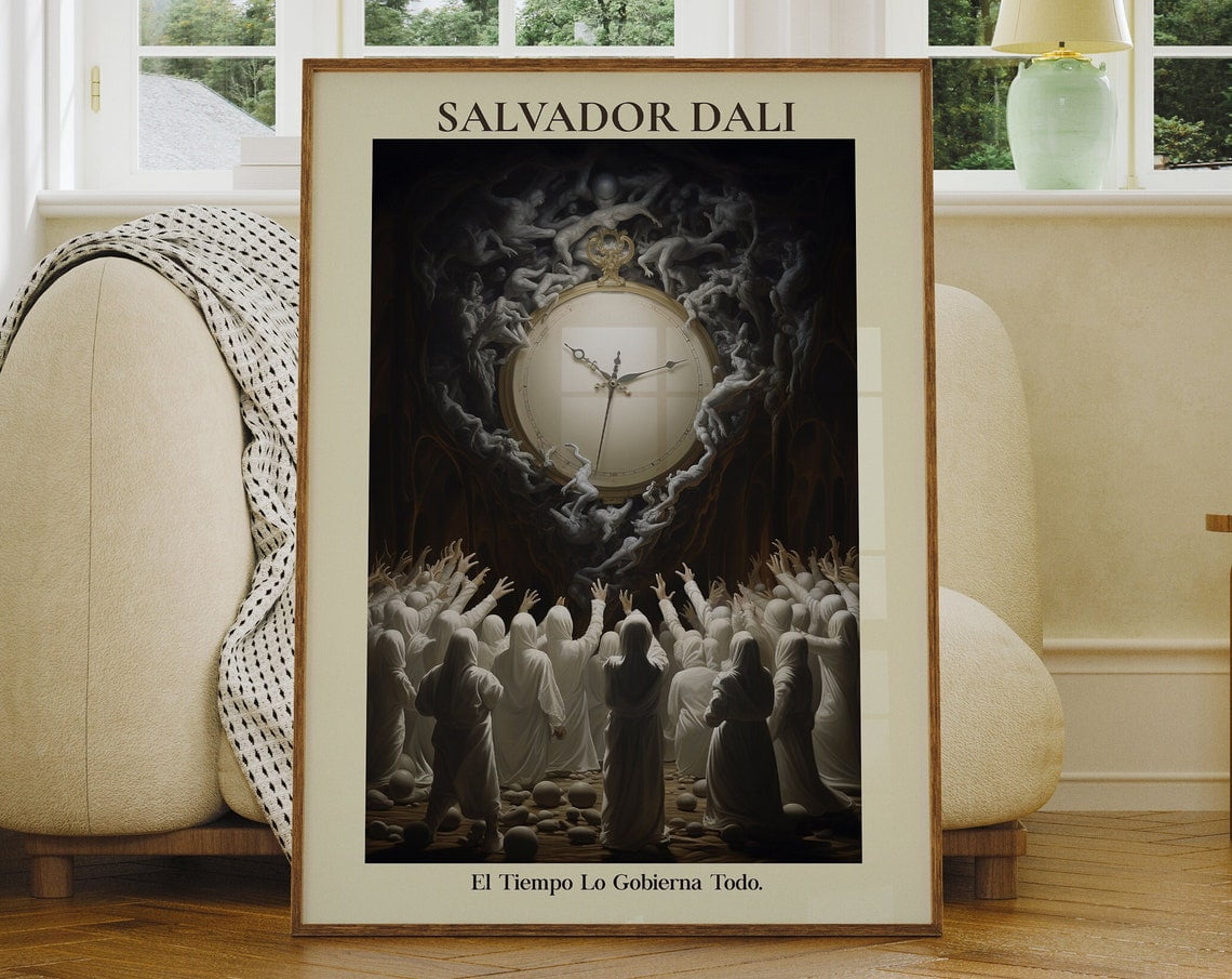 Salvador Dali Time Rules Everything, Salvador Dali Watch, Famous Artist ...