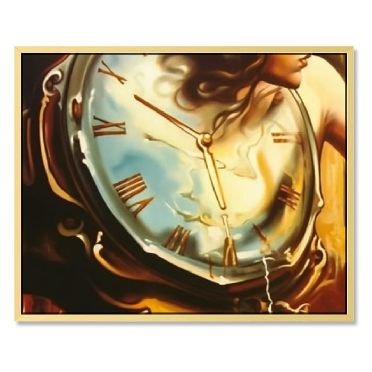 Salvador Dali Clock Melting Surrealist Sculpture Melting Clock By