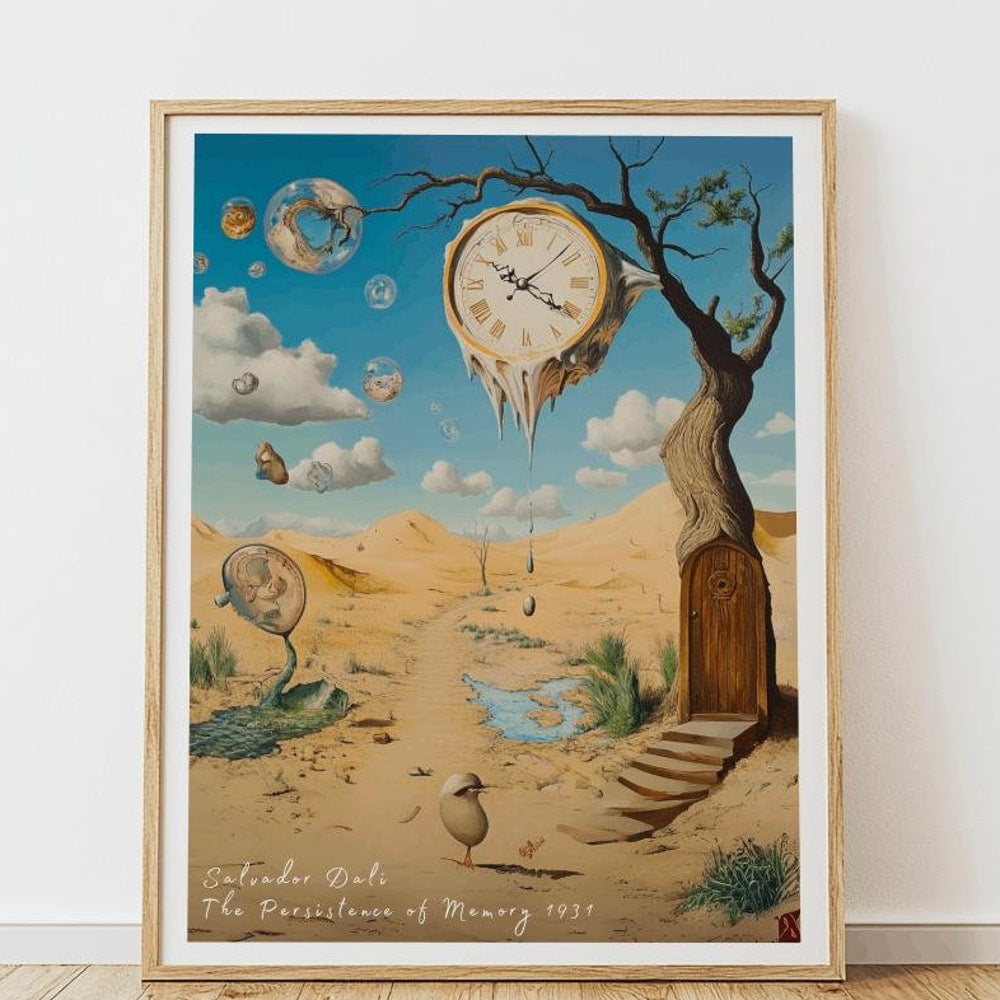 Salvador Dali Watch, Surrealism Art, Dali Melting Clock, Dali Art Print ...