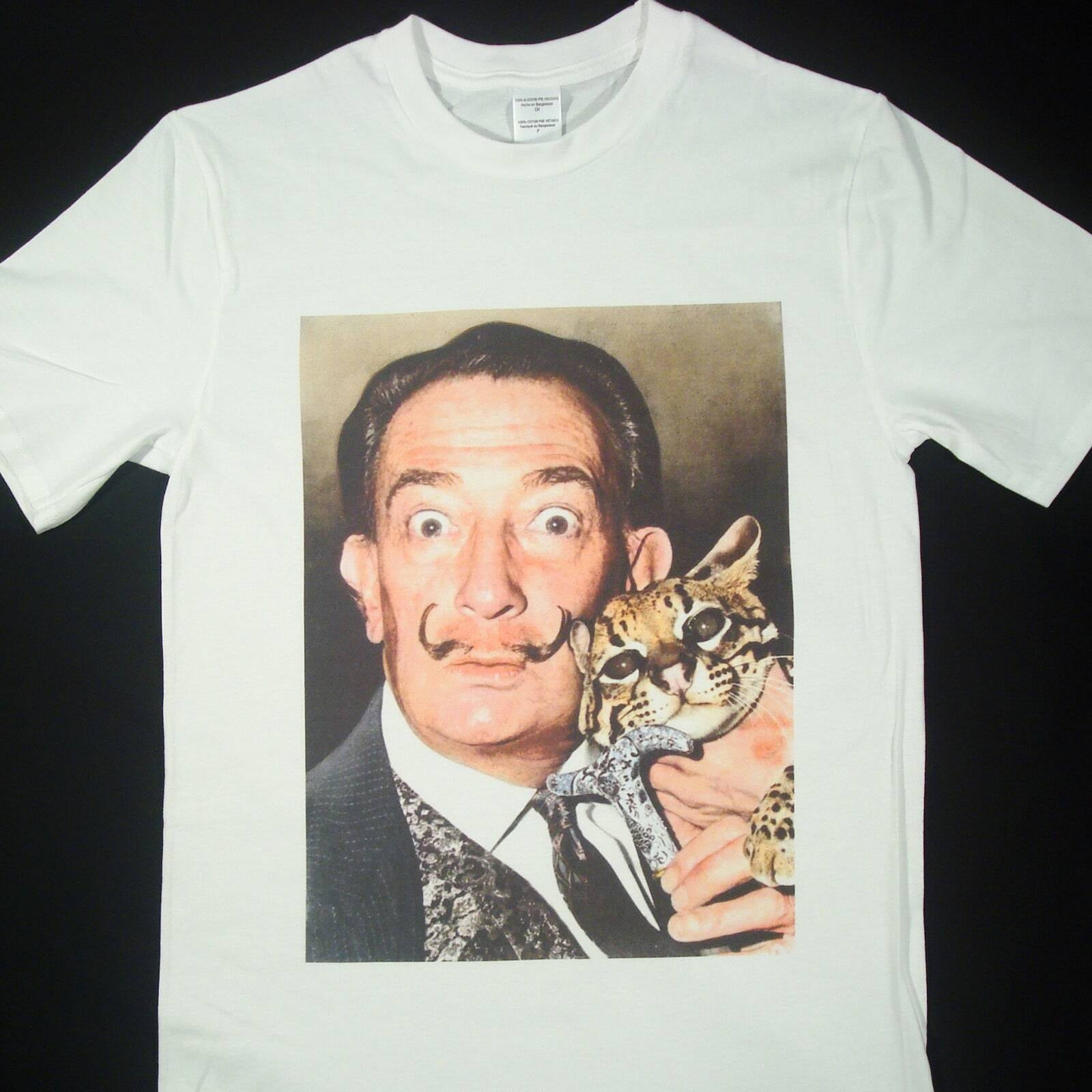 Salvador Dali ocelot White T-shirt sizes available S-5XL - Walmart.com