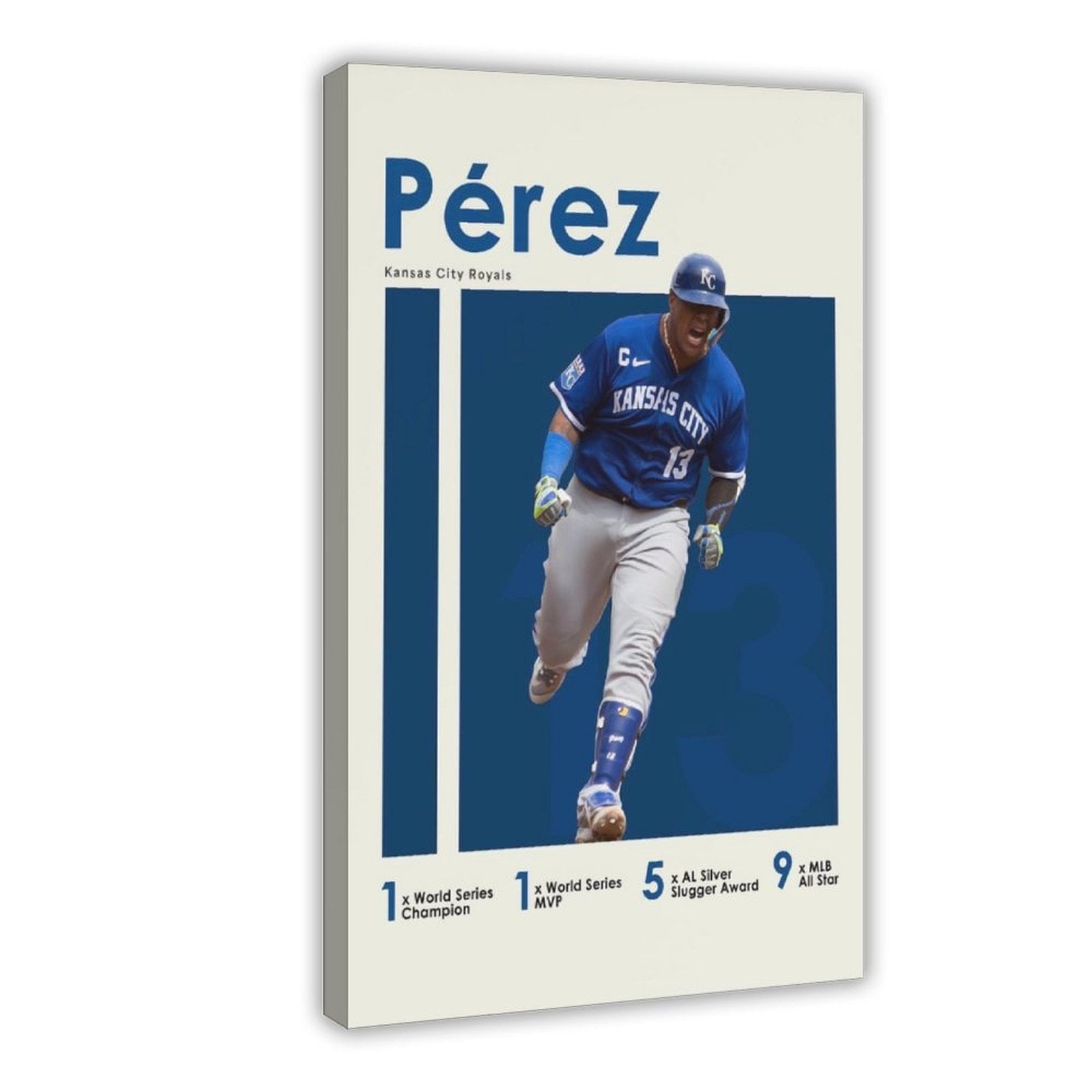 Salvador Perez Poster, Baseball Poster, MLB Poster, Sports Poster ...
