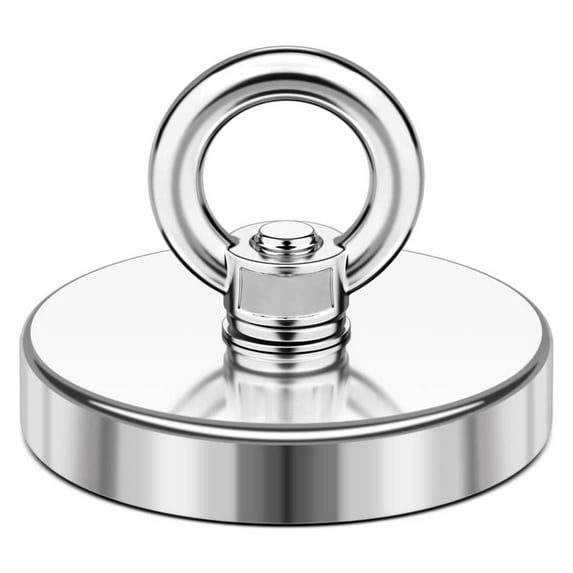 Salvage Fishing Magnet with 361 LBS Pulling Force D75mm Rare Earth ...