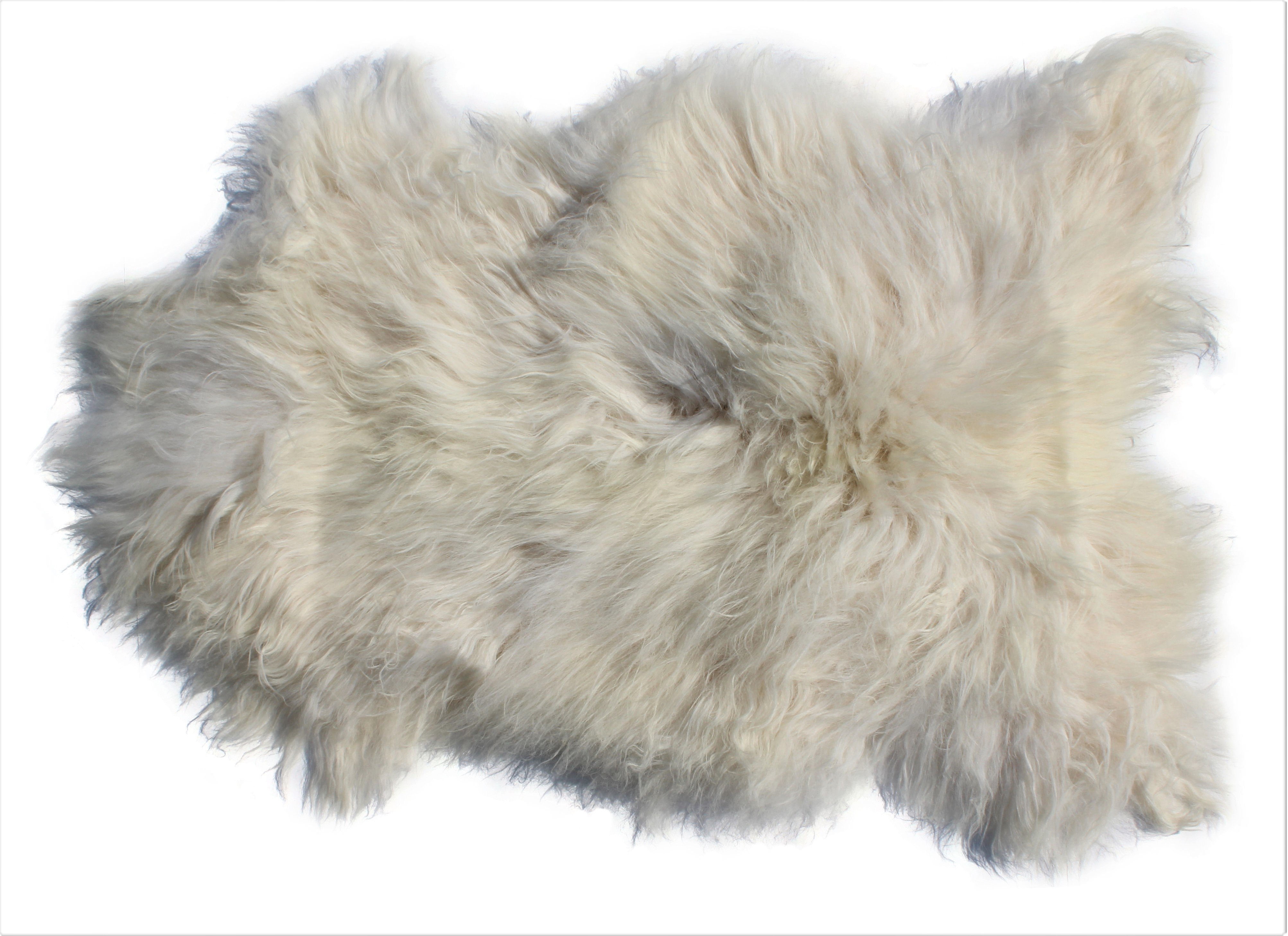 Salvani Genuine Icelandic Sheepskin Rug Throw – shade of white ...
