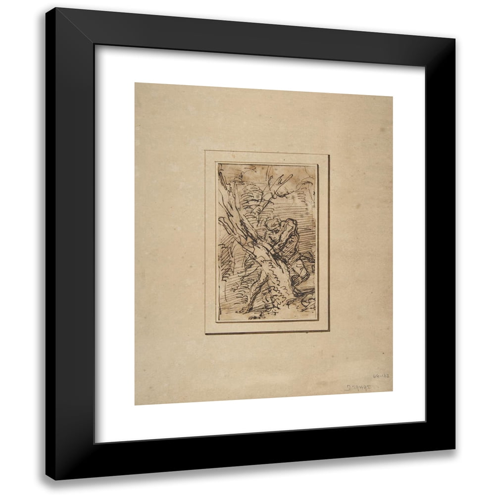 Salvator Rosa 12x14 Black Modern Framed Museum Art Print Titled - Malon ...