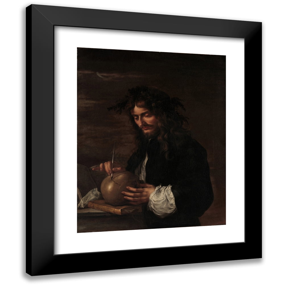 Salvator Rosa 15x18 Black Modern Framed Museum Art Print Titled - Self ...