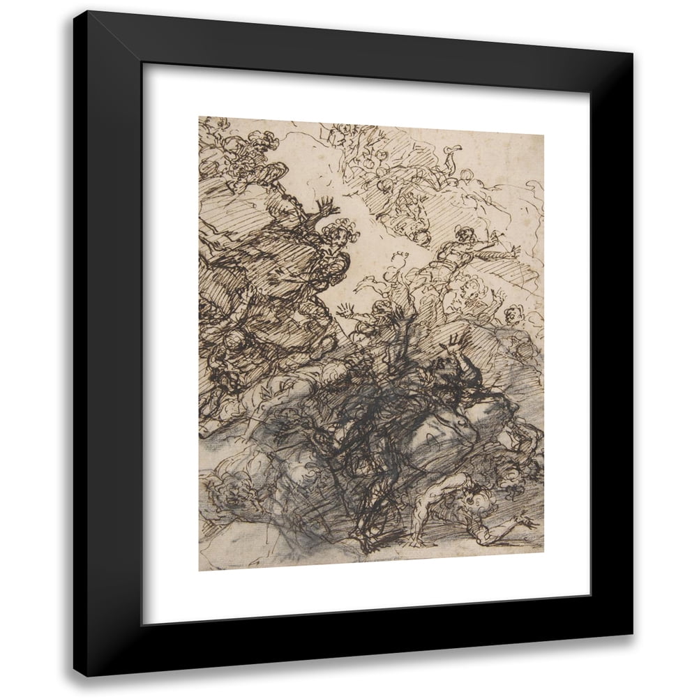 Salvator Rosa 19x24 Black Modern Framed Museum Art Print Titled - The ...