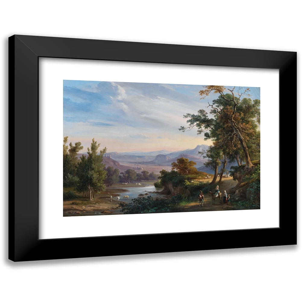 Salvatore Fergola 14x11 Black Modern Framed Museum Art Print Titled - A ...