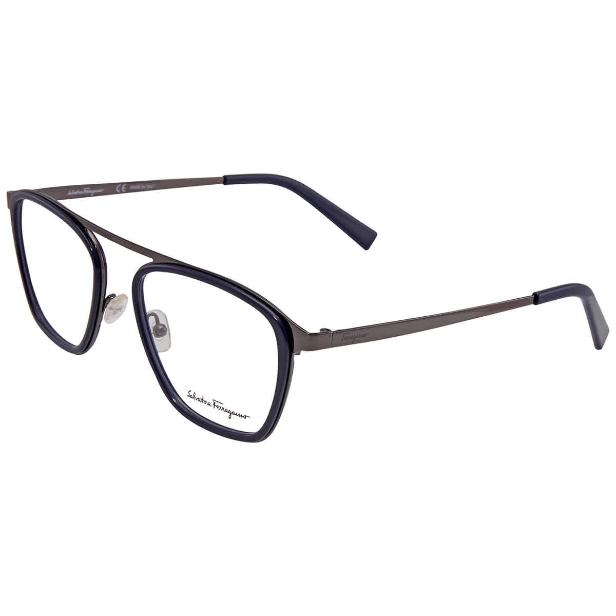 Salvatore Ferragamo Square Eyeglasses Sf2834 414 Blue 53mm 2834