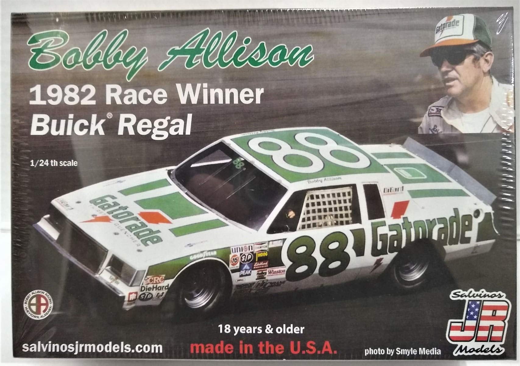 Salvinos Jr Models BAB1982D 1/24 Bobby Allison #88, Buick Regal, 1981 ...