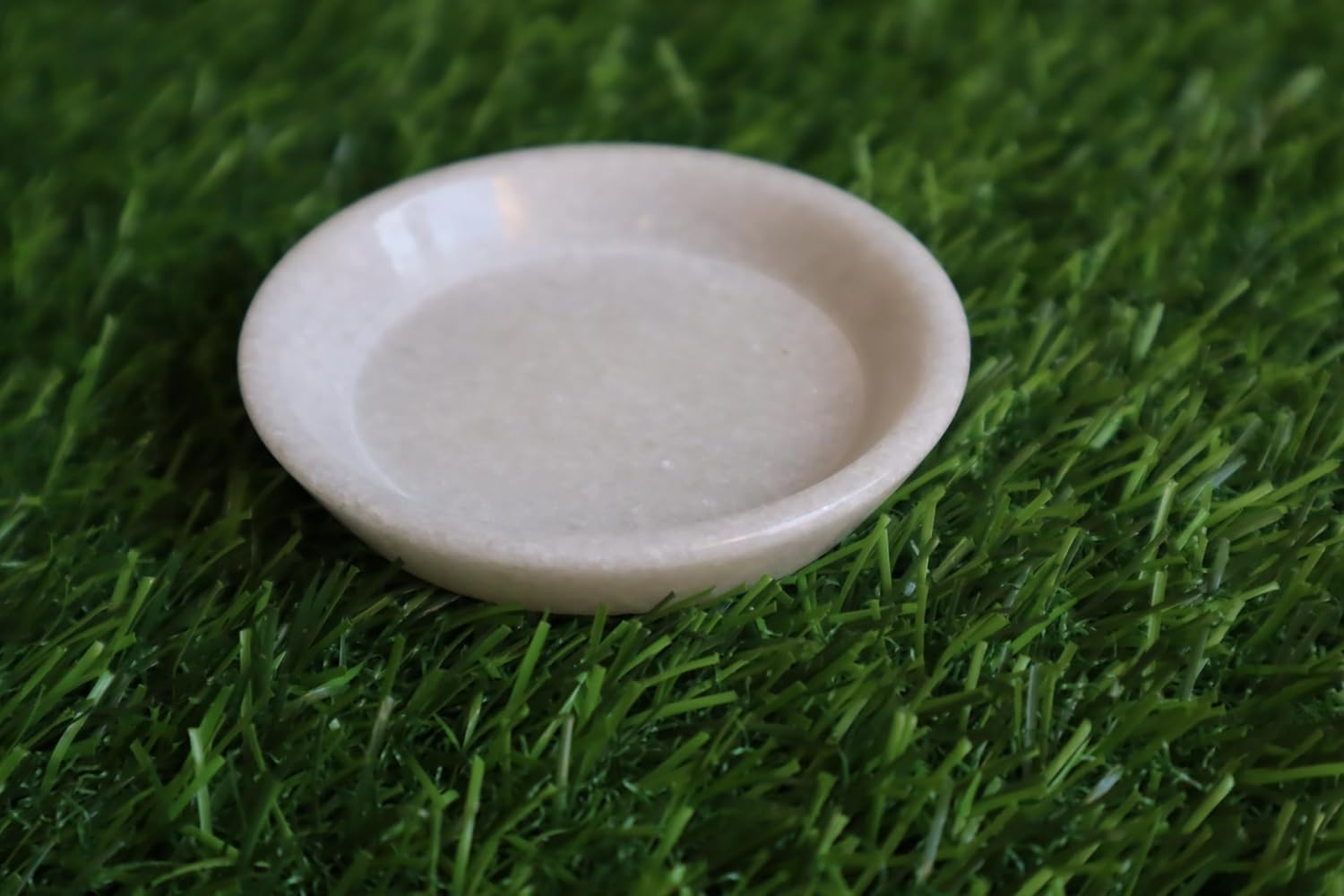 Salvus APP SOLUTIONS Elegant White Marble Round Plate Spiritual ...