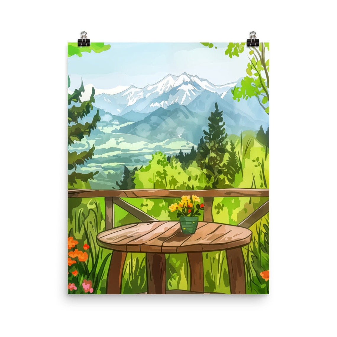 Salzburg Austria Print, Alpine Mountain View Wall Art, European ...