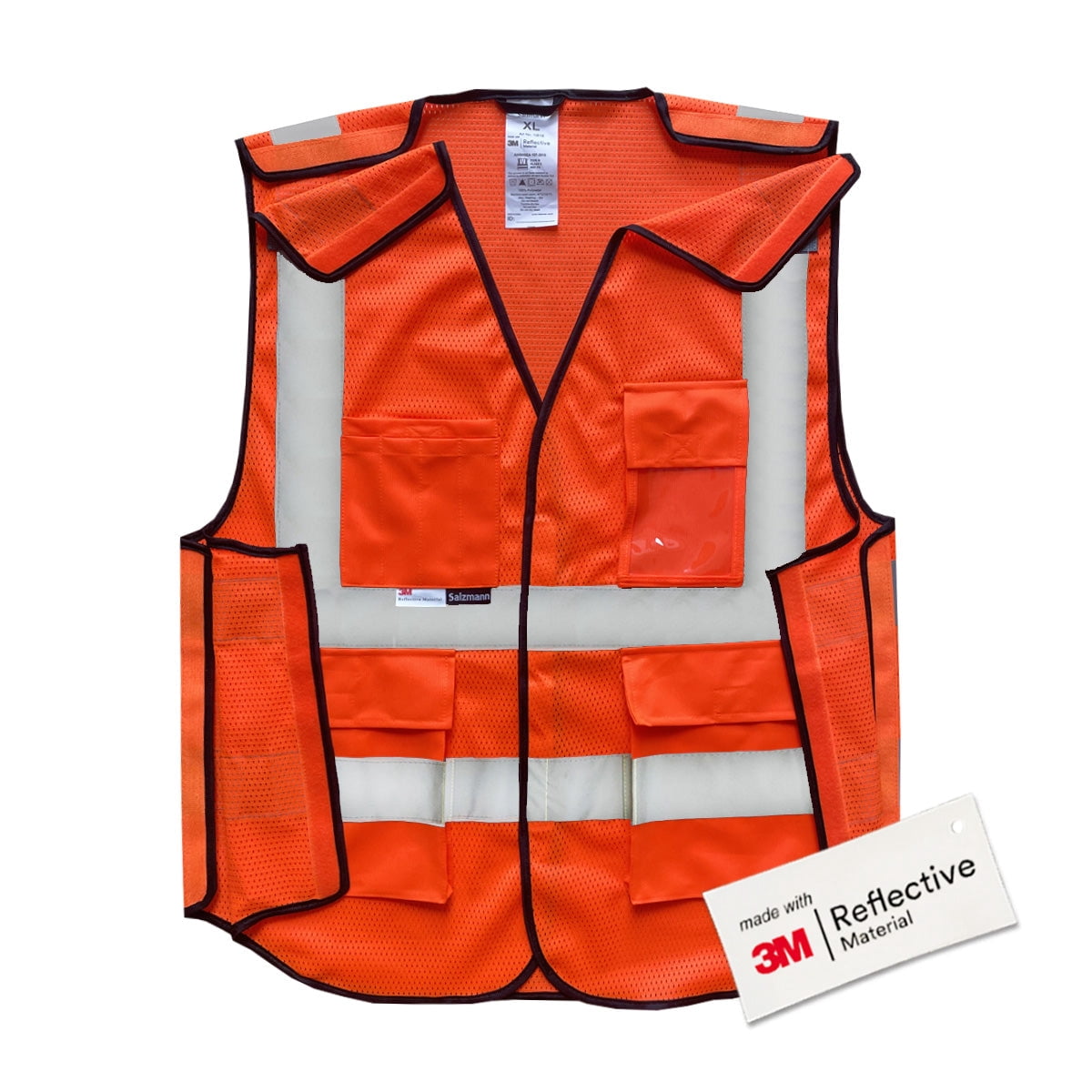 Salzmann Breakaway Reflective Safety Vest | Multi-Pocket High Vis Vest ...