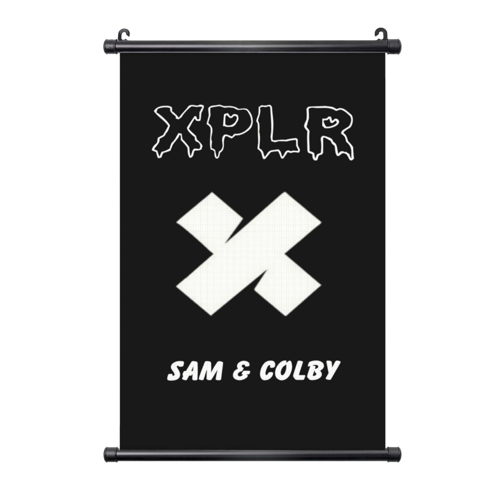 Sam And Colby Posters Wall Hanging Black Plastic Shaft Poster Wall Art ...