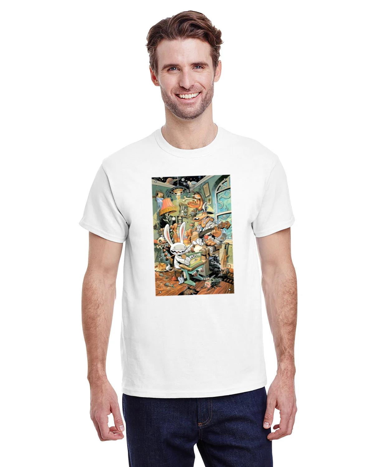 Sam And Max Game Characters USA Made Fan Art Unisex tee !, for men ...