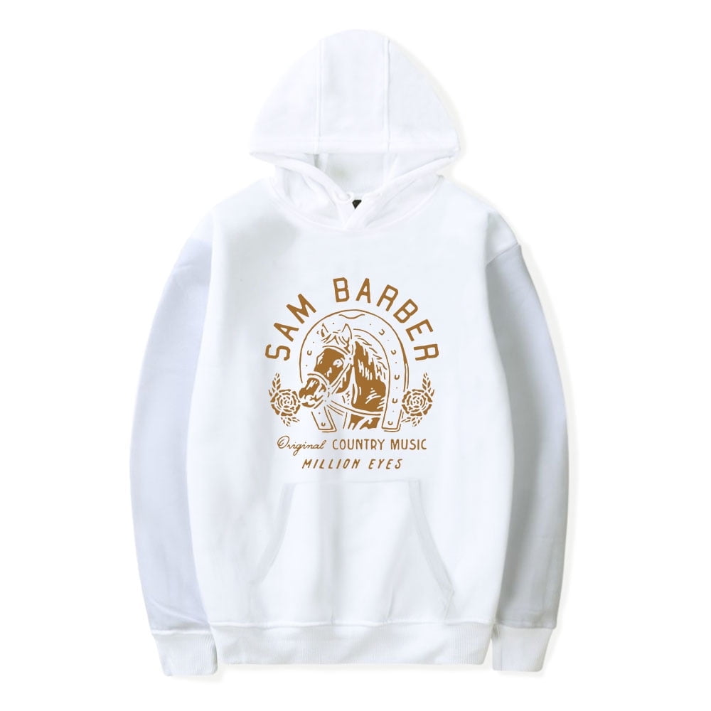 Sam Barber Merch Hoodie Horseshoe Million Eyes Hoodies Country Music Long Sleeve Pullover ...