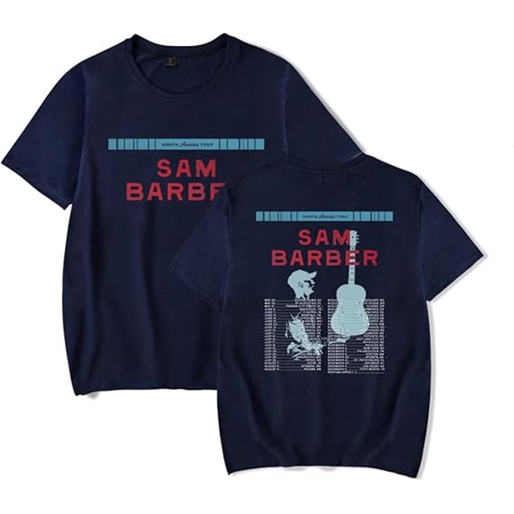 Sam Barber Merch T-shirt Tour 2025 New Printed Logo Men's and Women's ...
