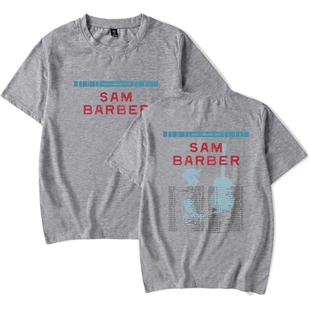 Sam Barber Merch T-shirt Tour 2025 New Printed Logo Men's and Women's ...