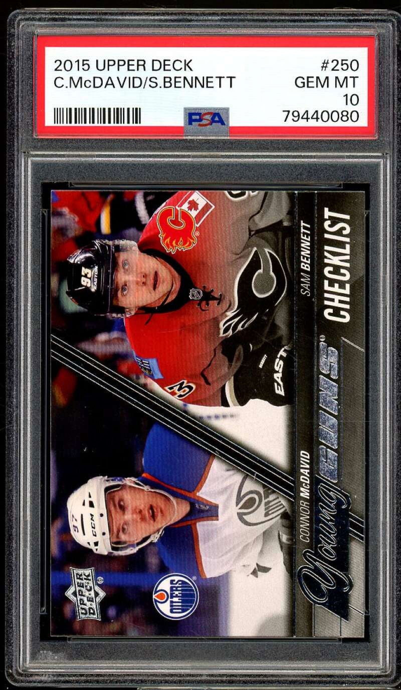 Sam Bennett / Connor McDavid Card 2015-16 Upper Deck #250 PSA 10 - Walmart.com