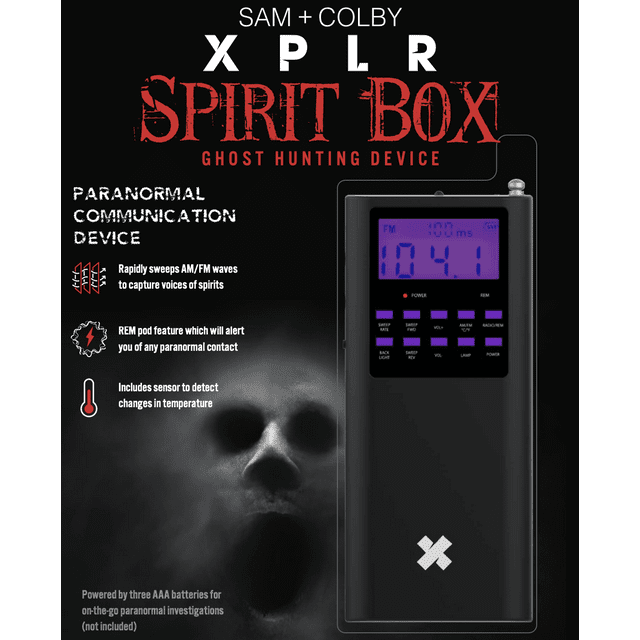 Sam + Colby XPLR Spirit Box, Ghost Hunting, Paranormal Communication Device - Walmart.com