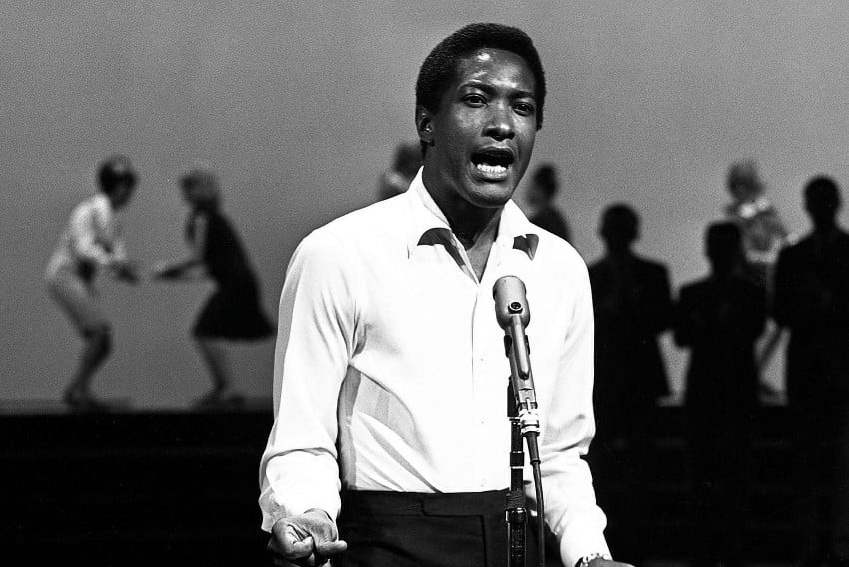 Sam Cooke iconic b/w singing on stage 24x36 Poster - Walmart.com