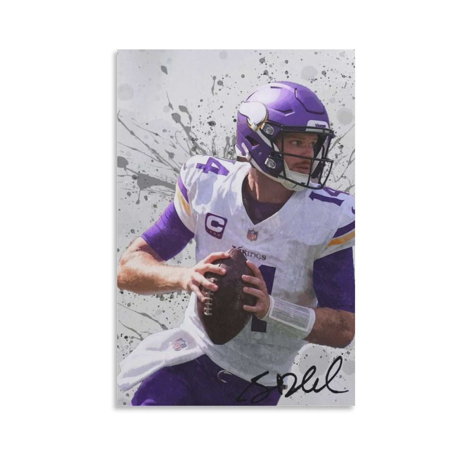 Sam Darnold Canvas Poster Painting On Canvas Wall Art Poster Scroll ...