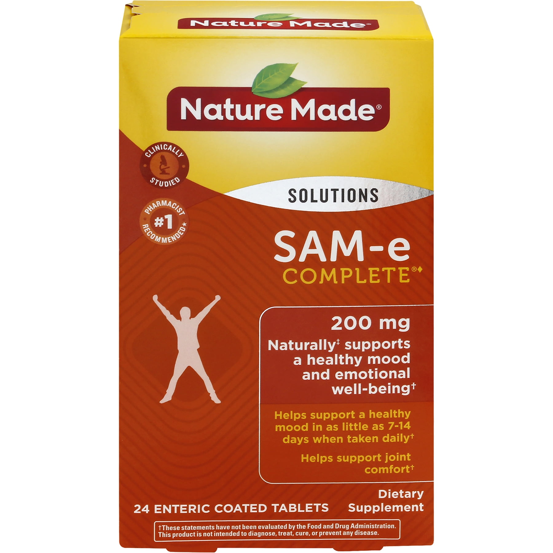 Sam-E 200 mg - 24 Tablets by Nature Made - Walmart.com