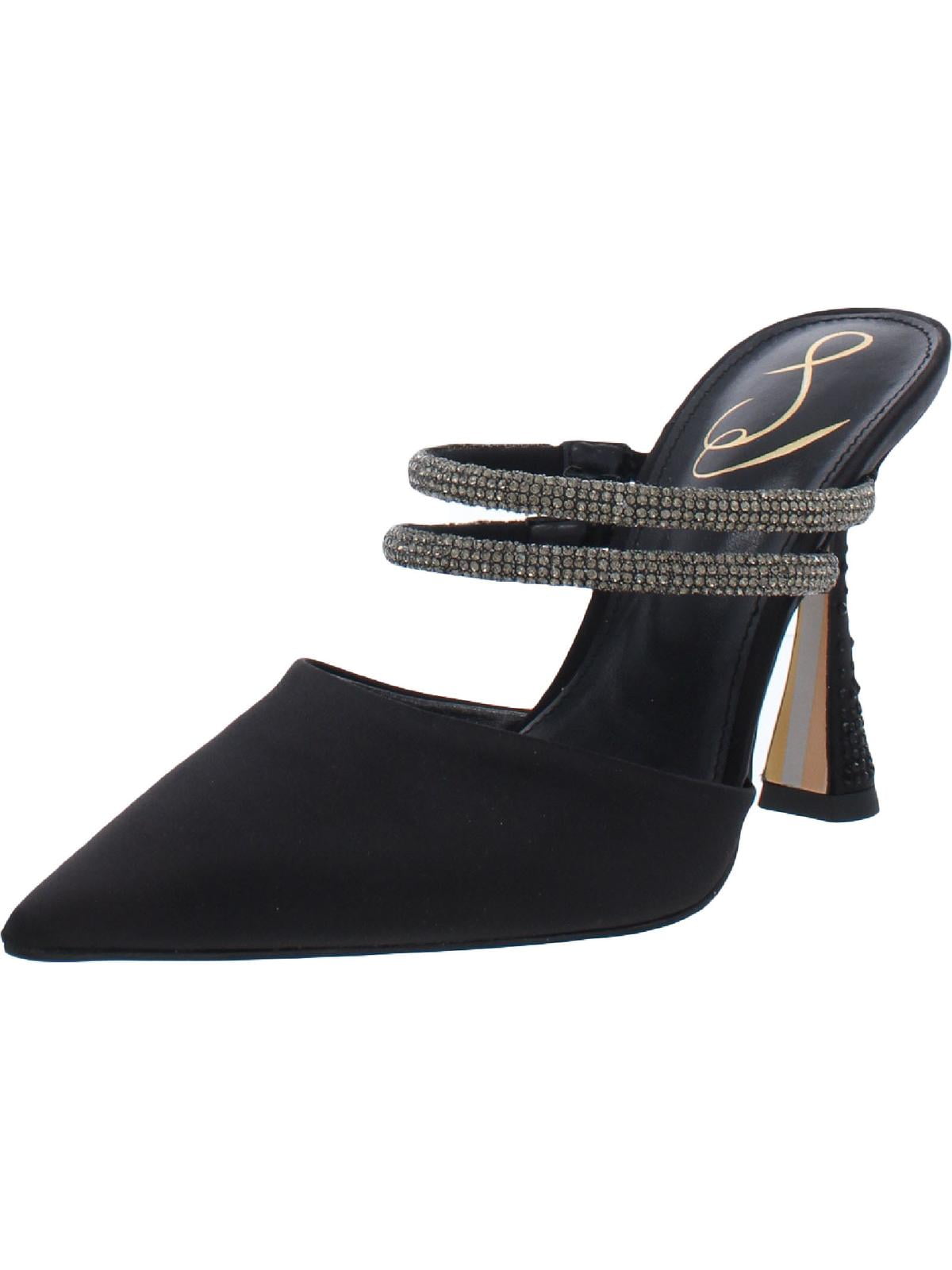 Sam Edelman Agustina Black Slip On Spool Heel Pointed Closed Toe ...