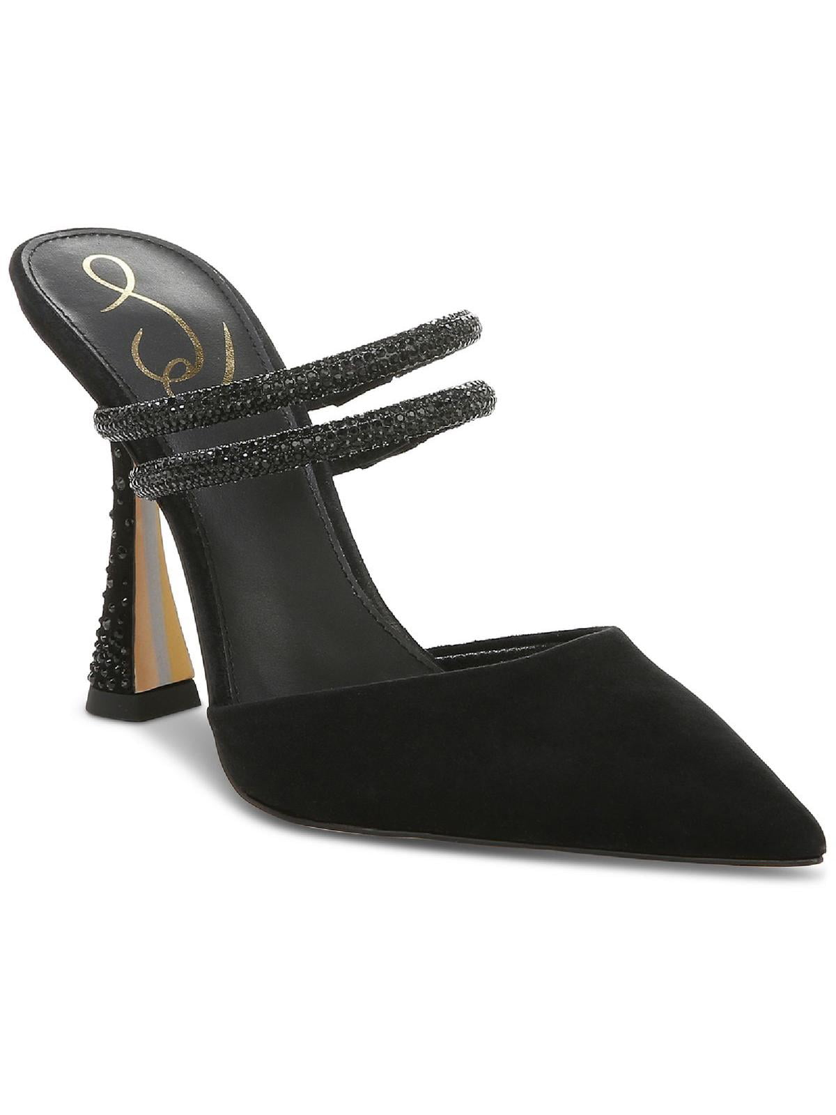 Sam Edelman Agustina Black Slip On Spool Heel Pointed Closed Toe ...
