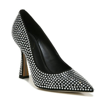 Sam Edelman Thalia Modern Ivory Block Heel Square Toe Buckle Accent ...