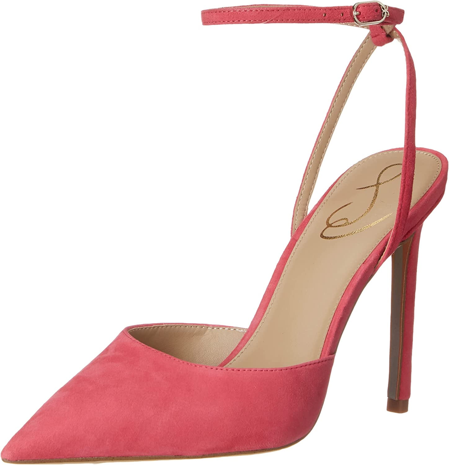 Sam Edelman Avril Dahlia Pink Pointy Toe Stiletto Heel Ankle Strap ...