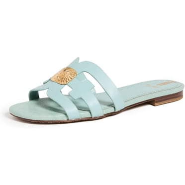 Sam Edelman Inez 3 Natural Squared Open Toe Slip On Strap Slides ...