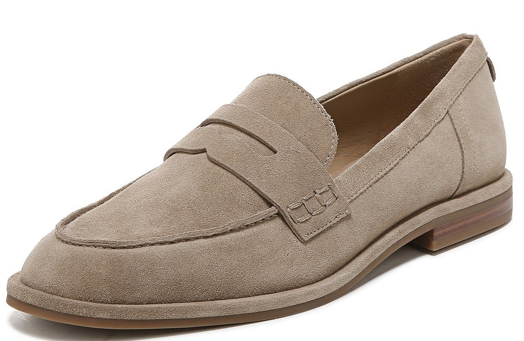Sam Edelman Beatrice Brown Sand Suede Career Slip On Flat Penny Dress ...