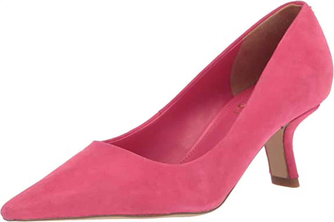 Sam Edelman Bianka Dahlia Pink Pointed Toe Kitten Heel Slip On Fashion ...