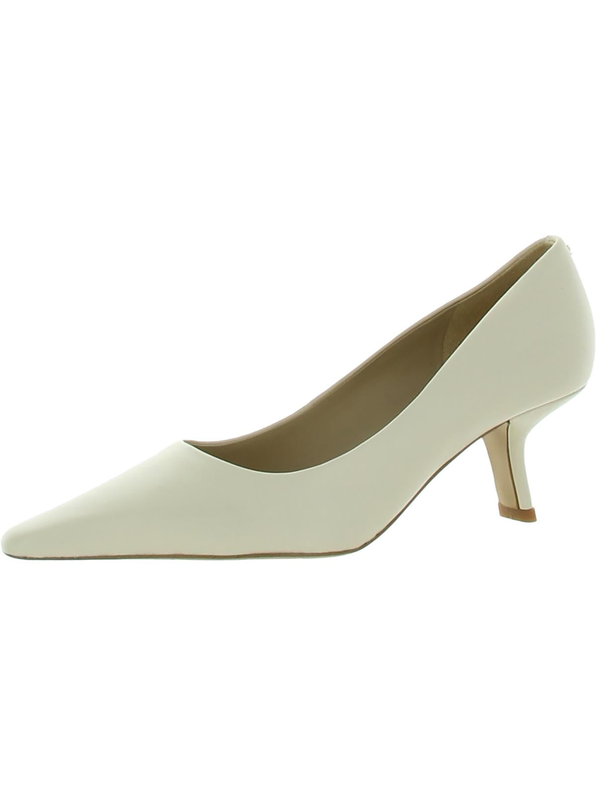 Sam Edelman Bianka Modern Ivory Pointed Toe Kitten Heel Slip On Fashion ...