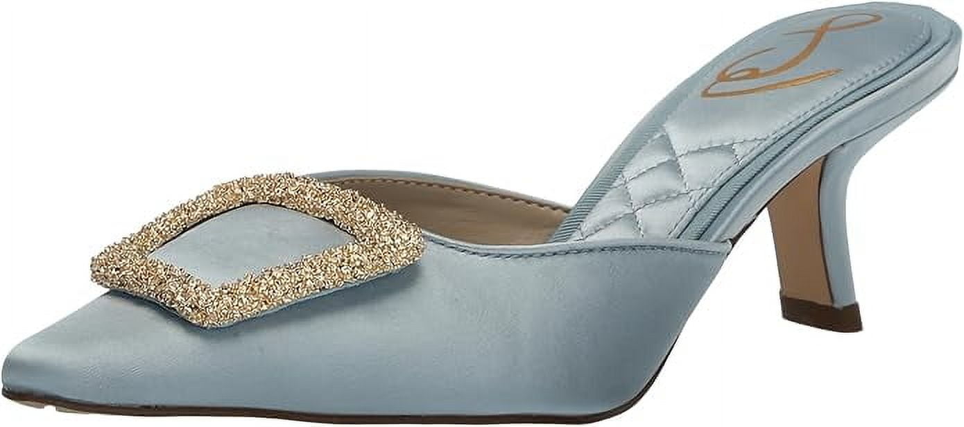 Sam Edelman Brit Robin Egg Blue Kitten Heel Slip On Pointed Toe Fashion ...