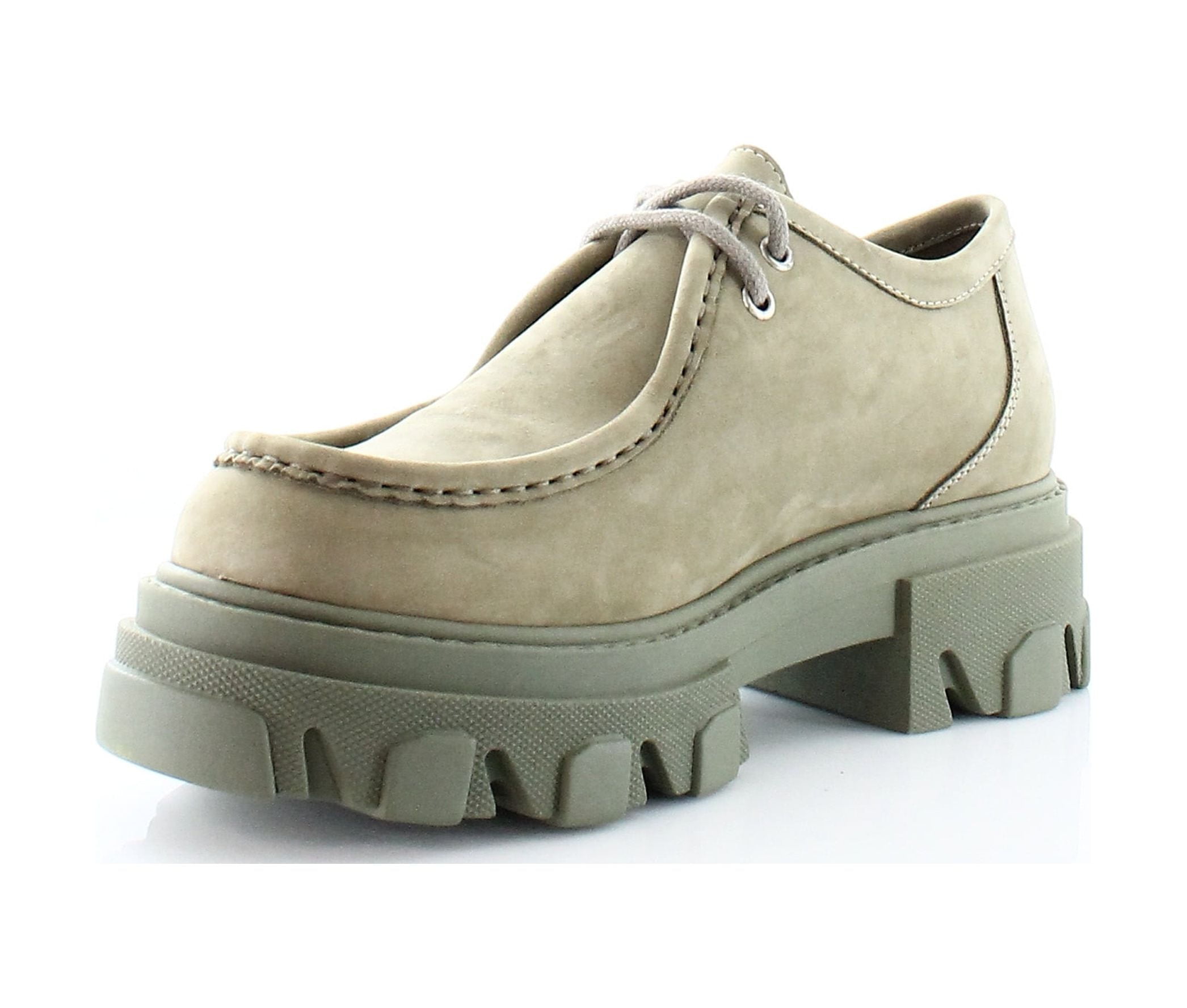 Sam Edelman Danice Green Chunky Block Heel Lug Sole Heel Lug Sole Lace ...