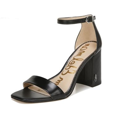 Sam Edelman Francina Black Platform Slip On Slide Block Heeled Mules ...