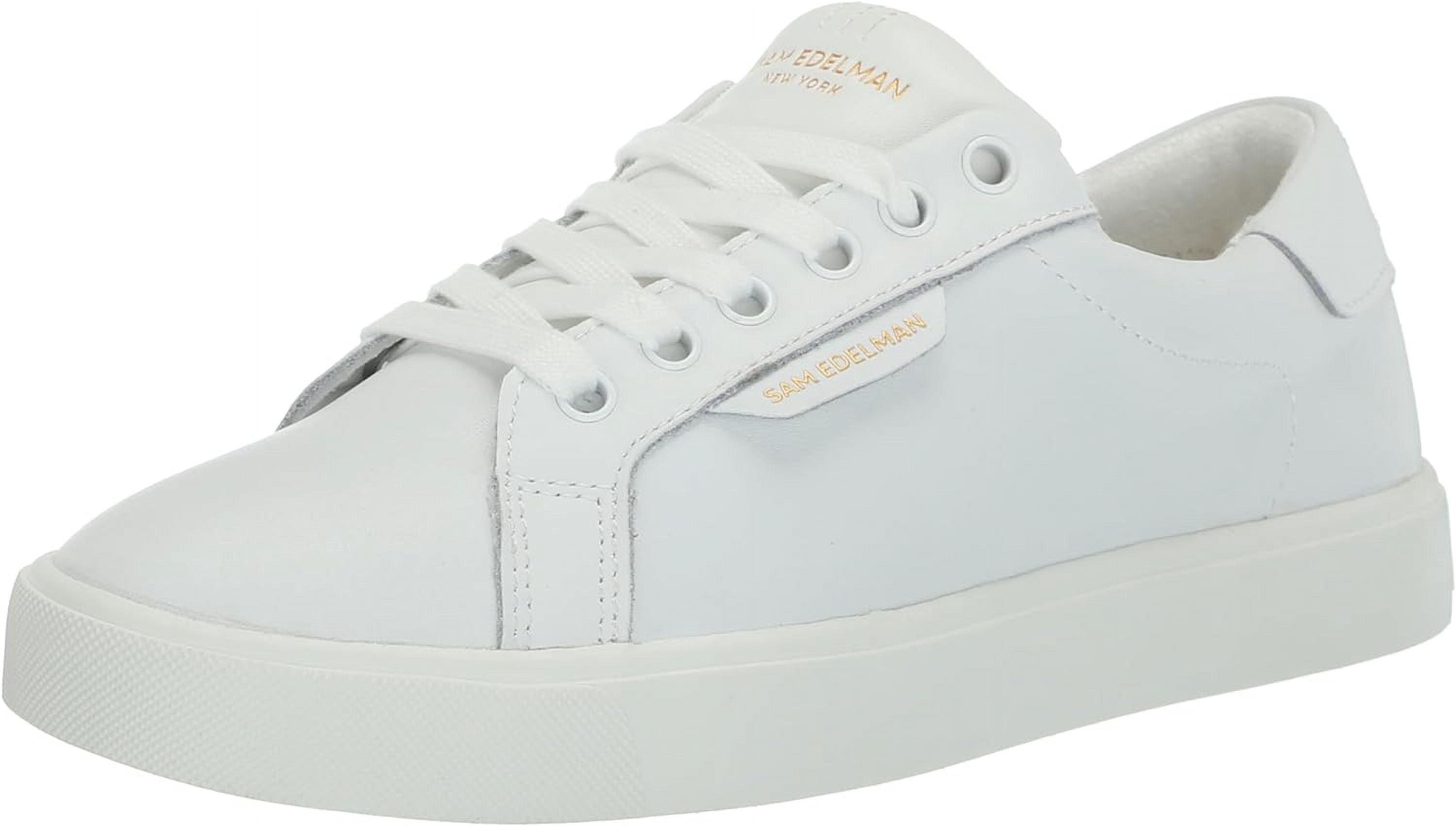 Sam Edelman Ethyl Sneaker White Leather 6 Medium - Walmart.com