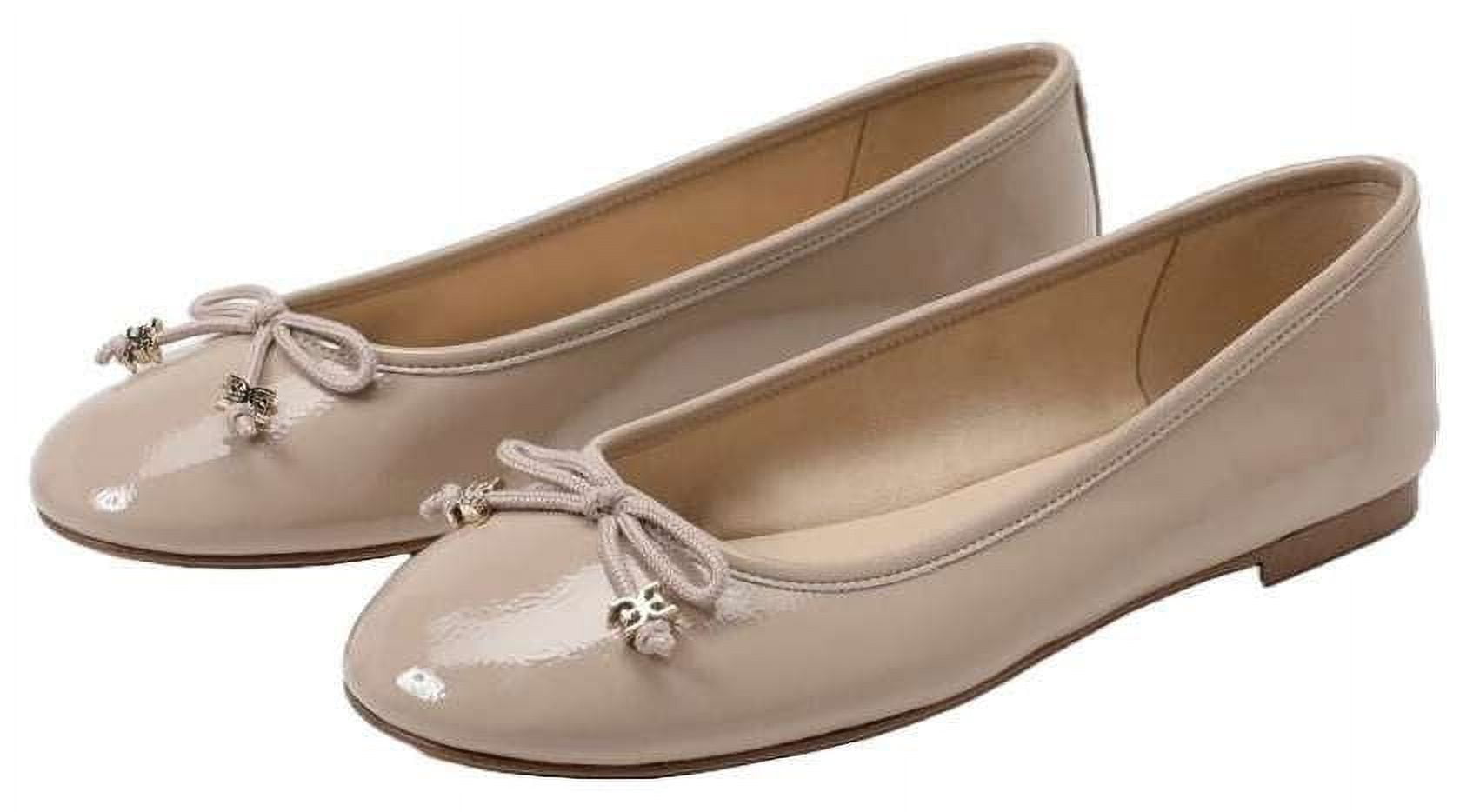 Sam Edelman Felicia Chai Latte Luxe Slip On Rounded Toe Flexible Ballet Flats (Chai Latte Luxe ...
