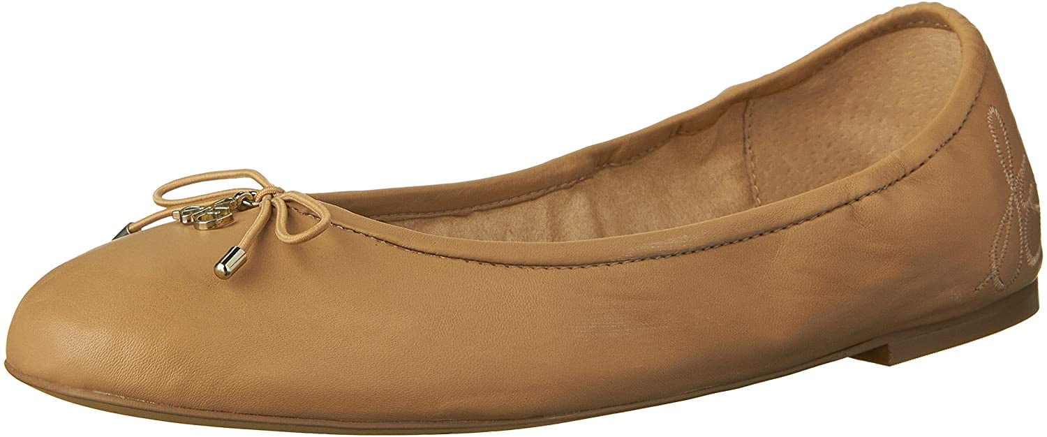 Sam Edelman Women's Felicia Ballet Flats Beige Leather 9M - Walmart.com